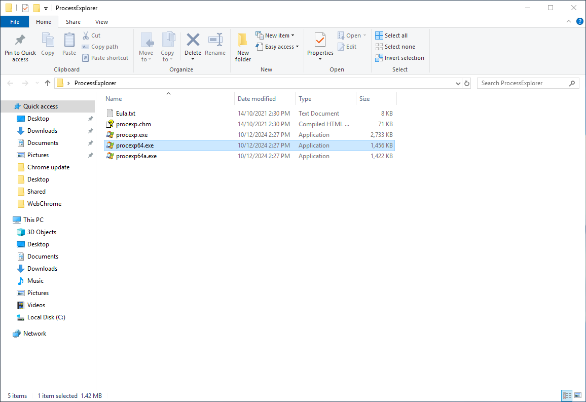 Open Process Explorer – Bitberry