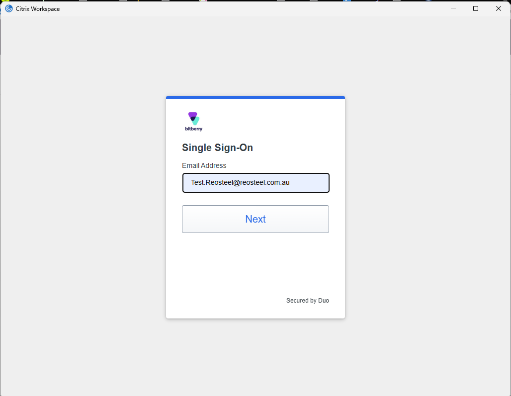 How to Login to Citrix to Access ReoSteel – Bitberry
