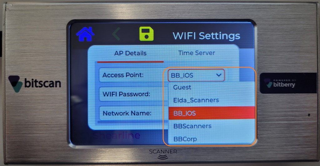 Joining Bitscan Touch Device to Network – Bitberry
