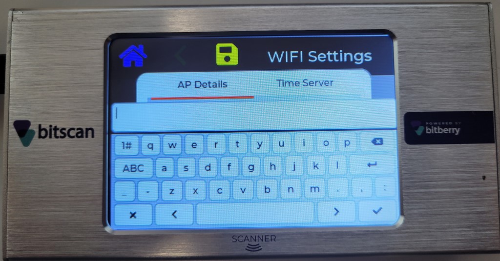 Joining Bitscan Touch Device to Network – Bitberry