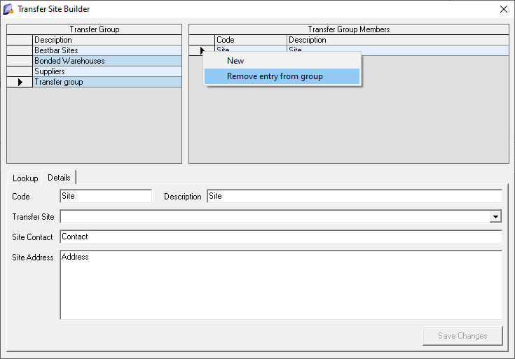 Remove a transfer group member – Bitberry