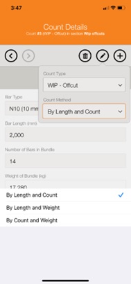 Modify a WIP – Offcut Count – Bitberry