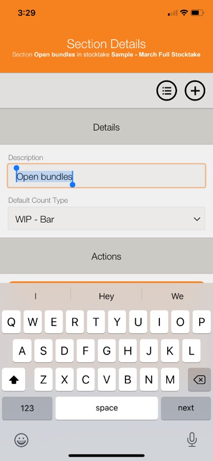 Modify a Section – Bitberry