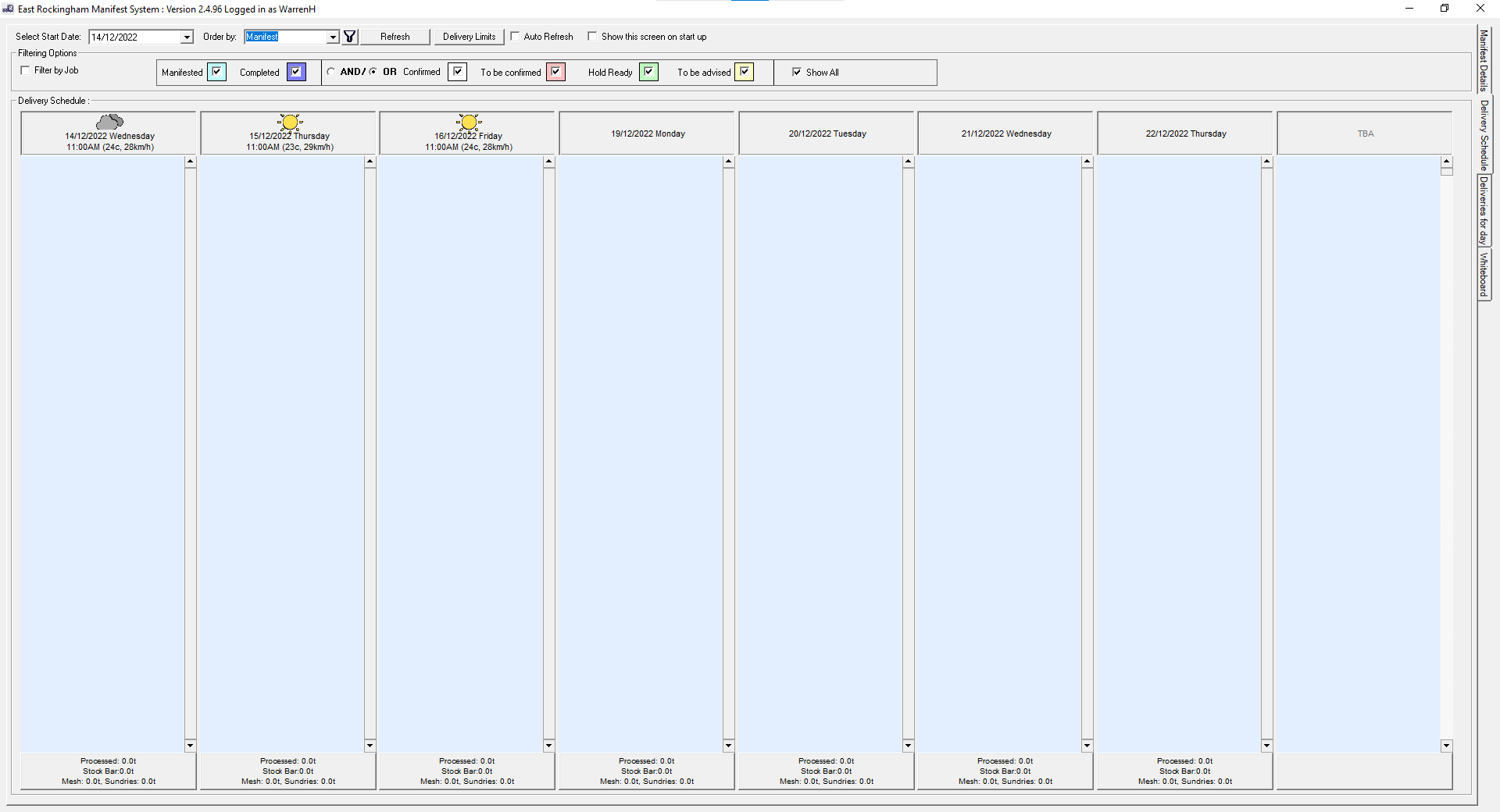 Troubleshooting: Nothing shows up on the Delivery Schedule tab – Bitberry