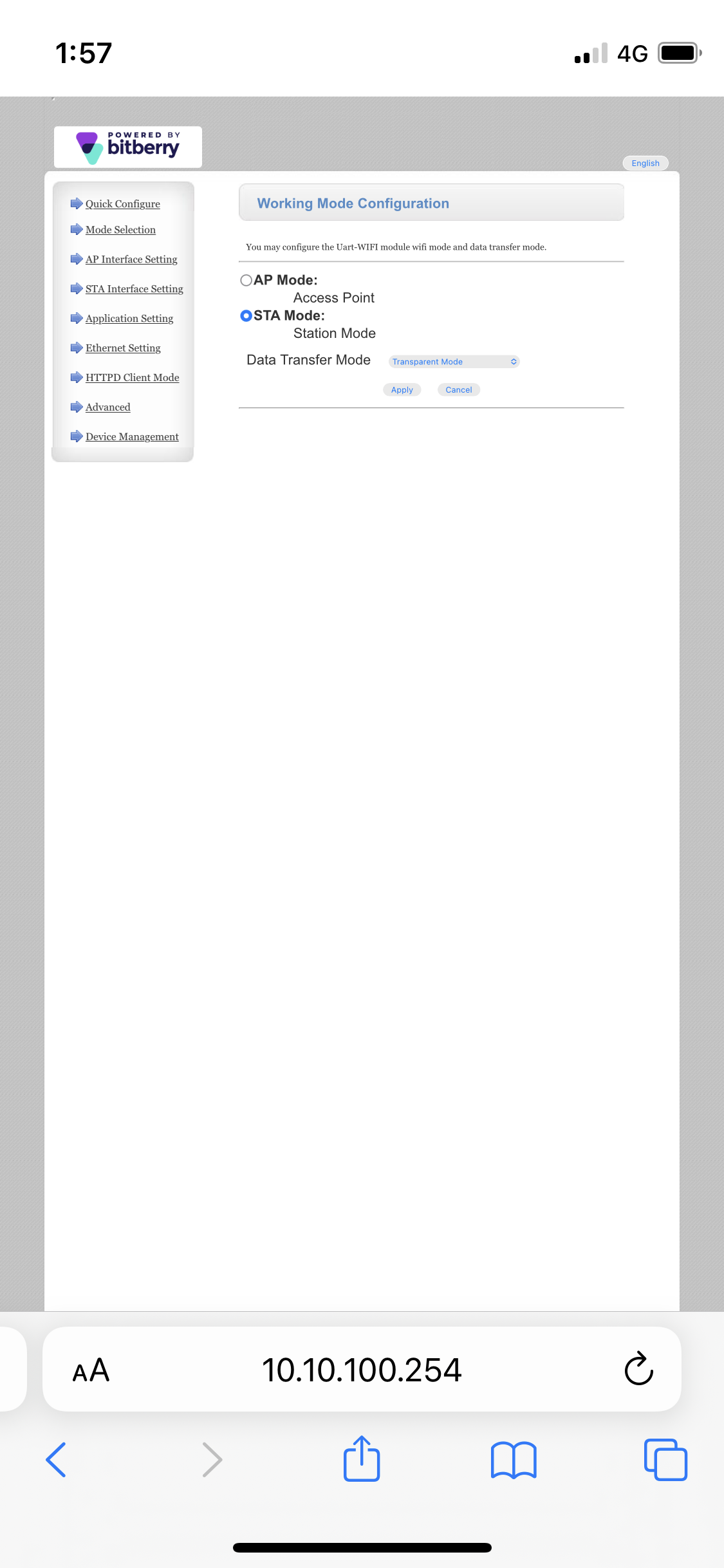 Configure a BitConnect device – Bitberry