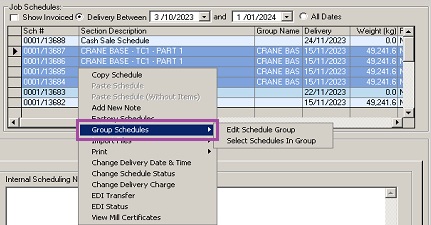 Grouping Schedules – Bitberry