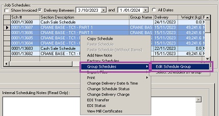 Grouping Schedules – Bitberry