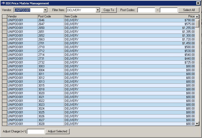 Updating Pricing using EDI Price Matrix – Bitberry