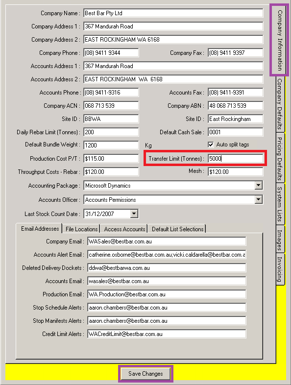 How to change Max Transfer Limit – Bitberry