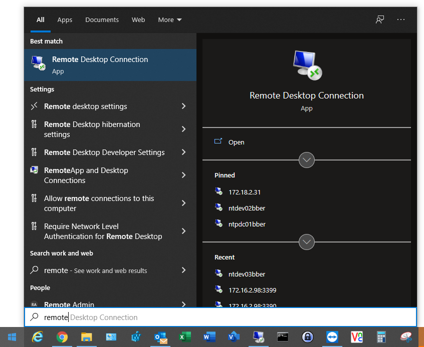 Open Remote Desktop Connection – Bitberry