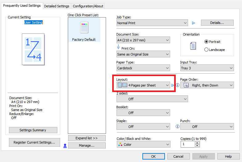 How to Set Up 4 Pages per Sheet for A4 Tag Printing – Bitberry