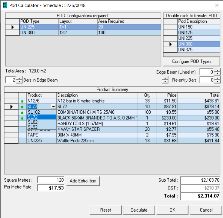 Pod Calculator – Bitberry