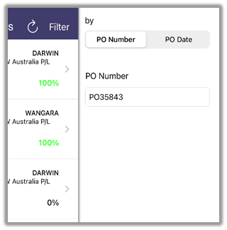 Filtering by Purchase Order Number – Bitberry