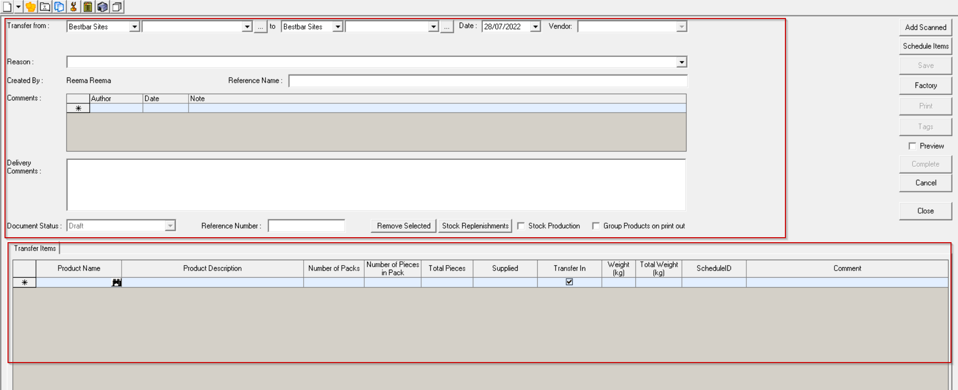 How to Create a Stock Transfer in ChromeInventory – Bitberry