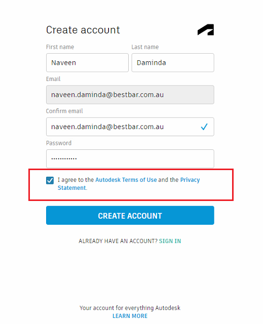 How to Create an Autodesk Account from Invitation Email – Bitberry
