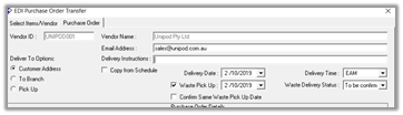 Creating an EDI Purchase Order Transfer – Bitberry