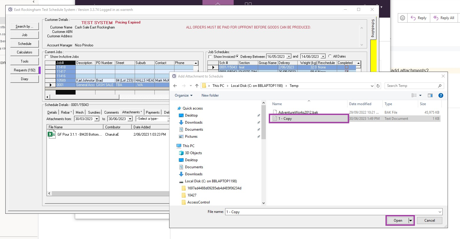 Adding Attachments to a Schedule – Bitberry
