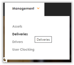 Accessing the Delivery Management Screen – Bitberry