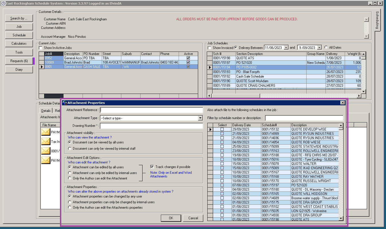 Adding Attachments to a Schedule – Bitberry