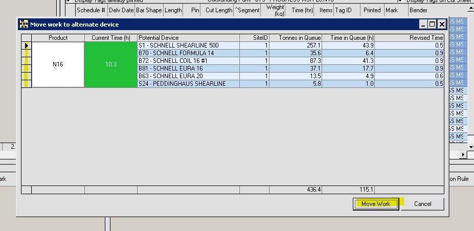 Reassigning work between different production areas – Bitberry